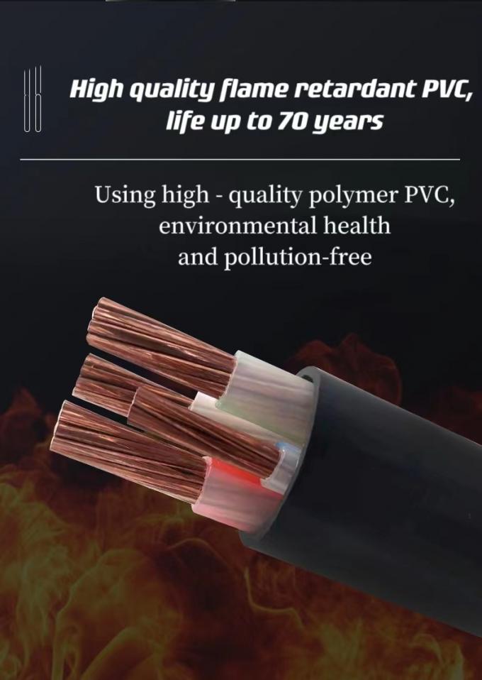 High Voltage Fireproof 0.6/1kv 1.5mm-240mm Multi Cu XLPE SWA PVC ...